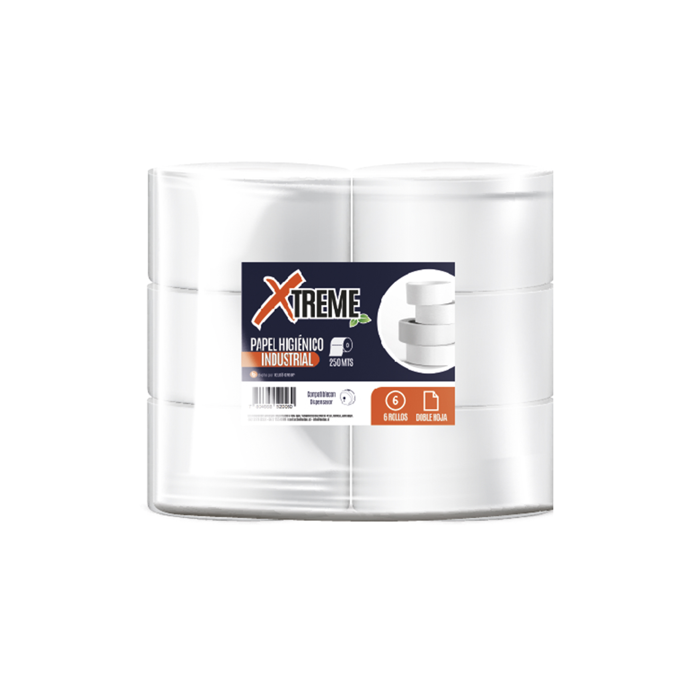 Papel Higienico Jumbo Doble Hoja 6x250 M BelsÖ
