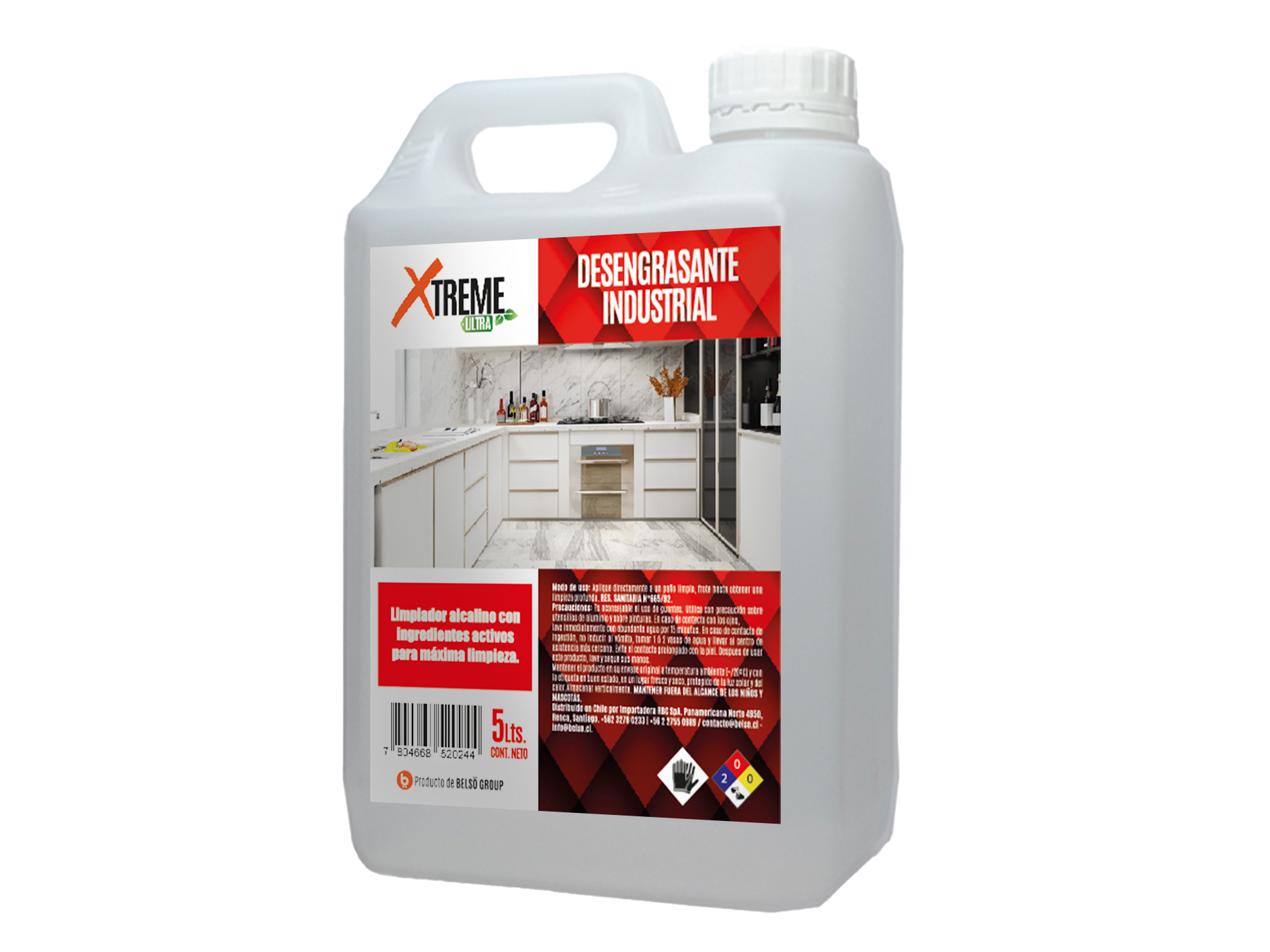 Desengrasante Industrial 5L Xtreme Ultra | BELSÖ